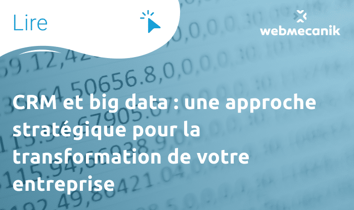 CRM et Big Data : stratégie et transformation - Webmecanik